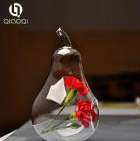 China Creative fruit shape transparent glass vase for sale
