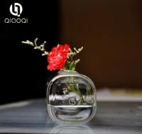 China Strip shape high boron silicon heat resistant glass vase for sale