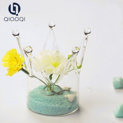 China Trade Assurance Clear flower small glass vase for sale