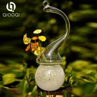 China Fashionable Design New Arrival art flower handmade glass vase for sale