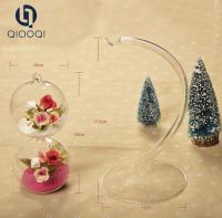 China Fashionable and Simple Double hanging transparent glass vase for sale