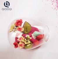 China China Factory Price Promotional cylinder hand blown glass flower vase for sale