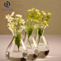 China Conjoined crystal glass vase household decorations for sale