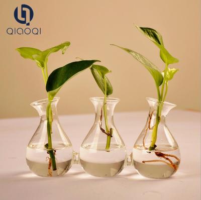 China Conjoined crystal glass vase household decorations for sale