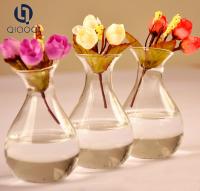 China Conjoined crystal glass vase household decorations for sale