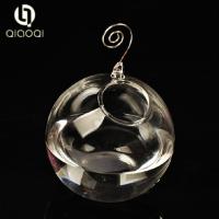 China Card holder glass vase micro landscape round glass bottle for sale