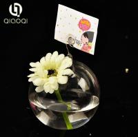 China Card holder glass vase micro landscape round glass bottle for sale