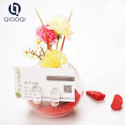 China Transparent business card frame glass vase handmade for sale