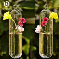 China Three hole single pipe hanging crystal glass vase factory in hebei China for sale