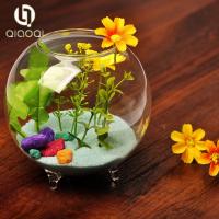 China High quality transparent three feet glass vase aquarium landscape for sale