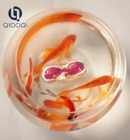 China Clear love glass fish bowl tank at bottom price for sale