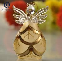 China Crystal glass Christmas blessing angel shape glass gift manufacturer for sale
