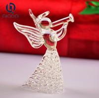 China Europe type christmas crystal transparent blessing angel glass gift China for sale
