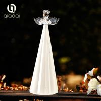 China Valentine day crystal Blessing angel Elegant skirt is placed crystal angel for sale