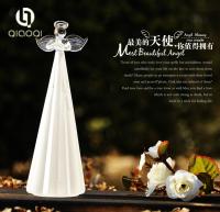 China Valentine day crystal Blessing angel Elegant skirt is placed crystal angel for sale