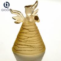 China wedding properties gift glass golden blessing angel for sale