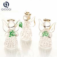 China crystal glass angel supplier crystal glass christmas angels for sale