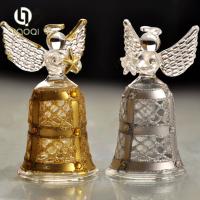 China wholesale glass christmas angel ornaments; handblown colored little crystal glass angel for sale