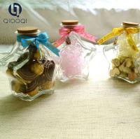 China 610ml glass bottle with cork used for wishing for sale