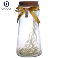 China 1200ml skirt shape glass wishes bottle for lucky stars for sale