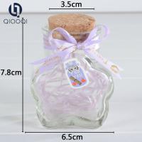 China clear glass wishing / drift bottle / vials with cork for gift for sale