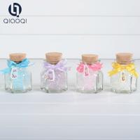 China custom chrismas gift 65ml glass bottle cork top decorative wishing sand bottle for sale