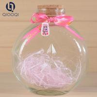 China Round lucky glass wishing bottles for sale