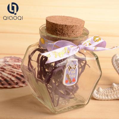 China 90ml bottle and wishing bottle with cork cap for sale