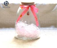China clear wishing glass bottle with cork for decoration for sale