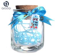 China glass wishing bottle with cork lid cute gifts glass hope bottles 80ml for sale