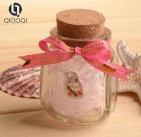 China glass wishing bottle with cork lid cute gifts glass hope bottles 80ml for sale