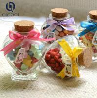 China 65ml Heart shape clear glass bottle manufacturing plant for sale