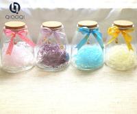 China 1100ml decorative glass bottle cork stopper for sale