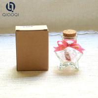 China Small Five Star beverage bottle glass wishing bottle drift bottle wholesale for sale