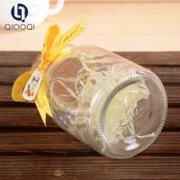 China 300ml Round glass bottle with cork creative love gift for sale