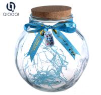 China 1200ml Round glass bottle with cork manufacturer for sale