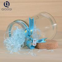 China 900ml skirt shape glass lucky bottle with cork for sale