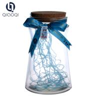 China 900ml skirt shape glass lucky bottle with cork for sale