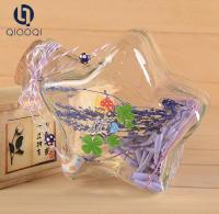 China 610ml Lucky Star Wishing Glass Bottles with special pattern for sale