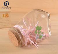 China Cork bottle Wishing glass Bottle unique glass bottles for sale