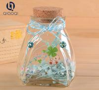 China Cork bottle Wishing glass Bottle unique glass bottles for sale
