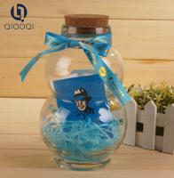 China 900ml gourd shape glass wishing bottle glass candy jar for sale