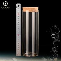 China Tube glass bottle with cork manufacturer for sale