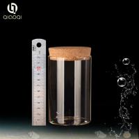 China Tube glass bottle with cork manufacturer for sale