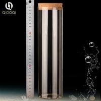 China Tube glass bottle with cork manufacturer for sale