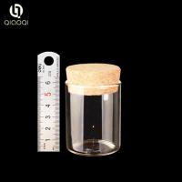 China 47mm diameter tube glass bottle can be used for birthday gift for sale