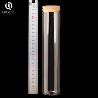 China 47mm diameter tube glass bottle can be used for birthday gift for sale