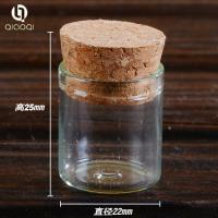 China 5ml 8ml 18ml 20ml tube glass bottle with cork for sale