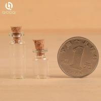 China 0.5 ml small glass tube bottle with cork for sale