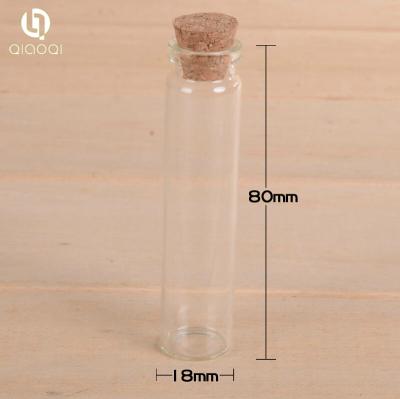 China 13ml clear empty test tube glass bottles for sale